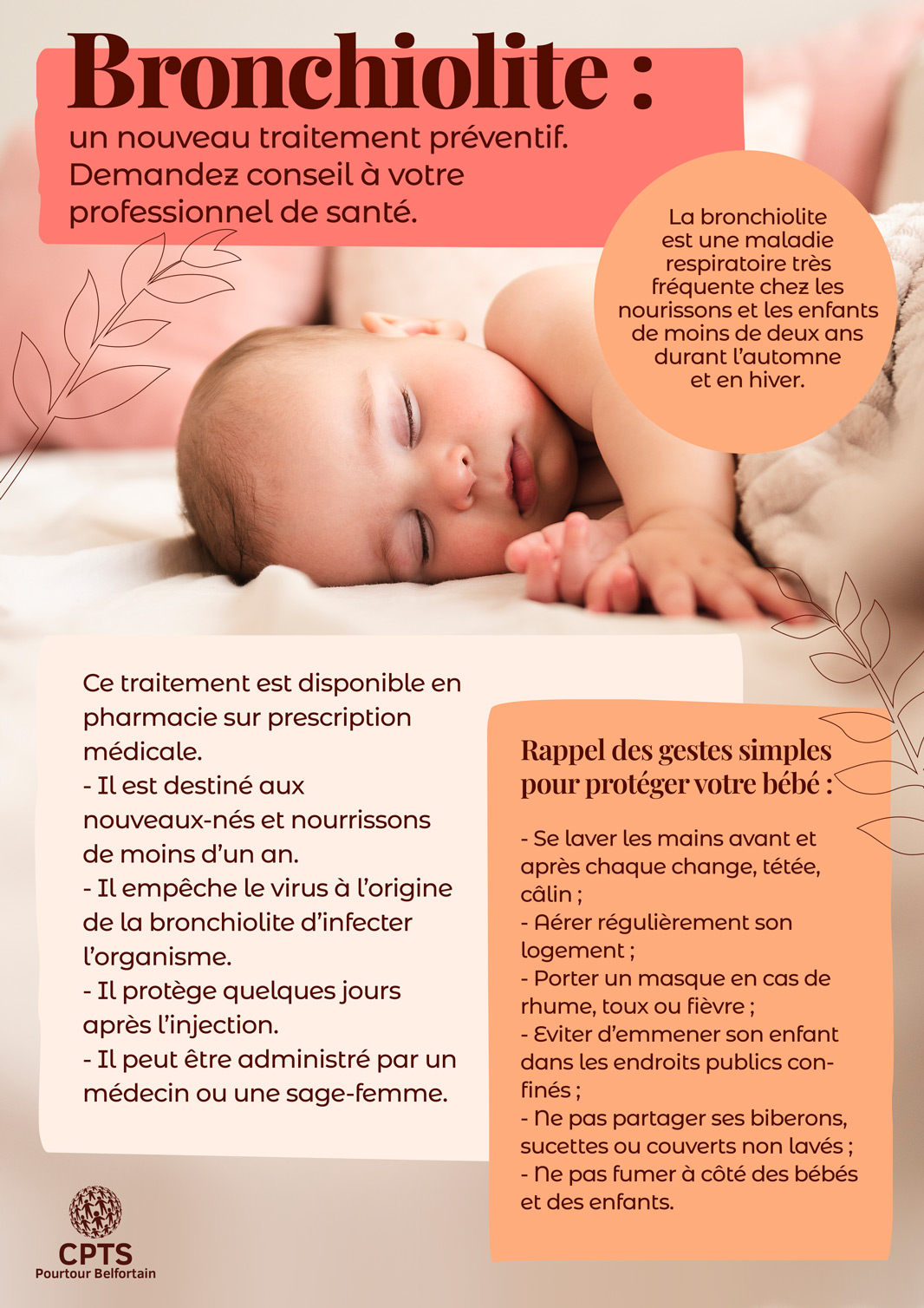 Bronchiolite, un nouveau traitement préventif : Beyfortus – CPTS ...